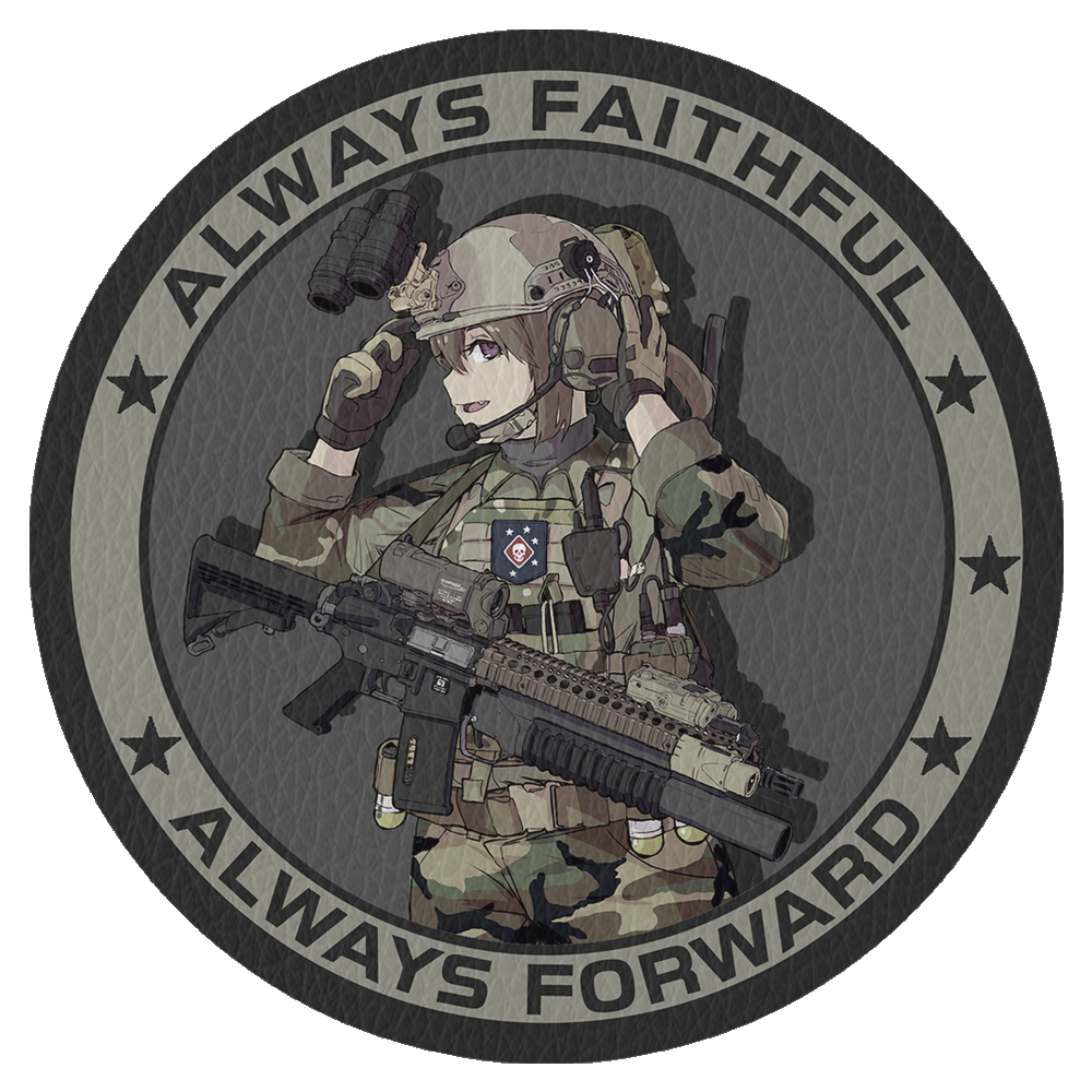 [AEM01] MARSOC-Chan Military colors Patch V2 – Weapon Manga Distributed