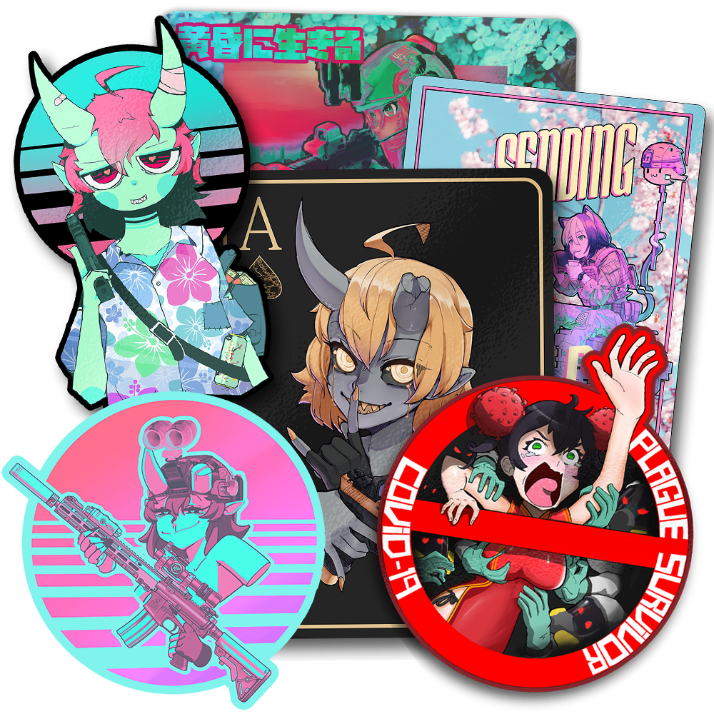 Sticker Pack V2 – Weapon Manga Distributed